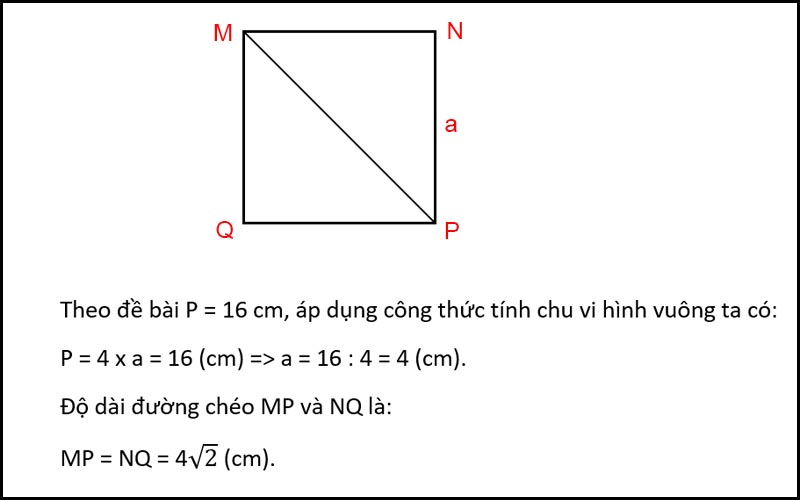 Công Thức Tính đường Chéo Hình Vuông đầy đủ Chi Tiết Dễ Hiểu